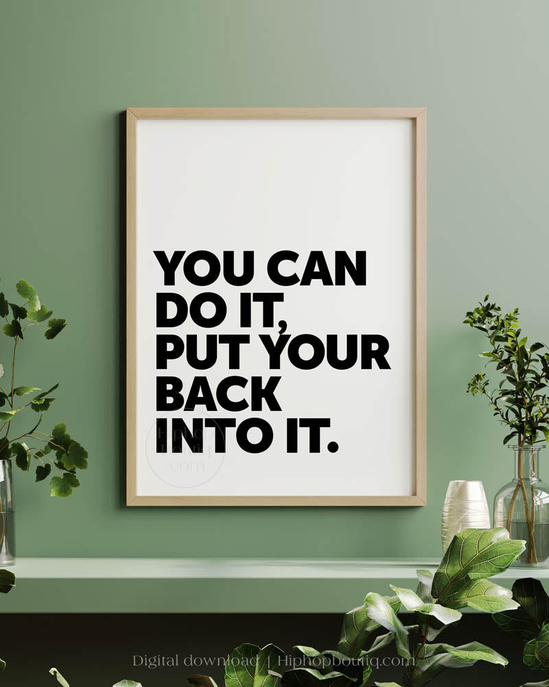 Motivational Workout Room Signs Bundle – HiphopBoutiq