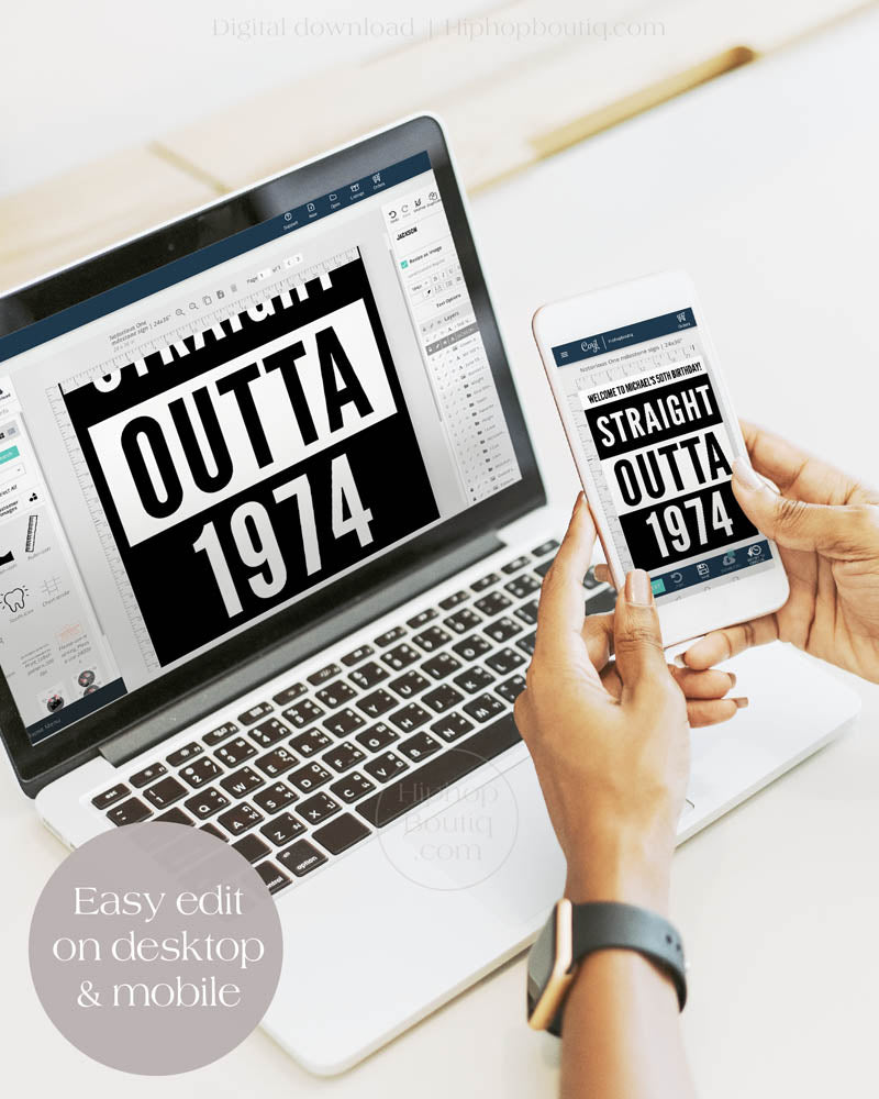 Straight Outta 1974 Welcome Sign – HiphopBoutiq