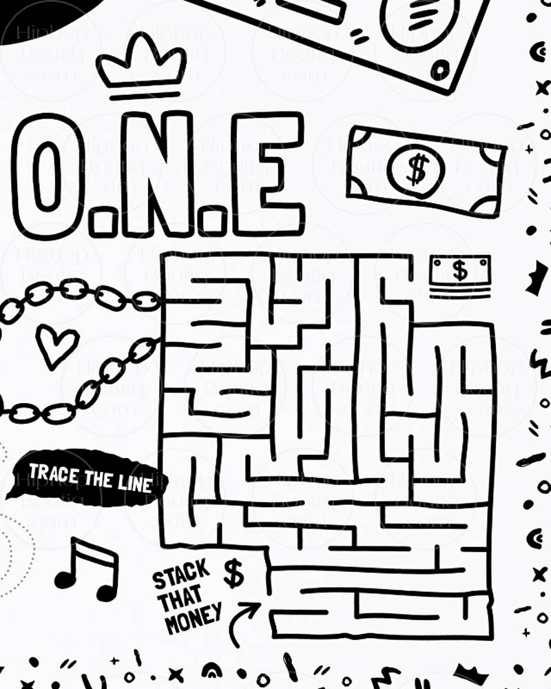 The Notorious One Birthday Activity Placemat – HiphopBoutiq