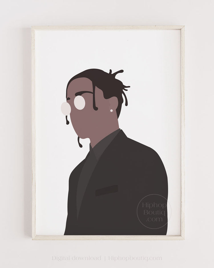 Rapper Portrait Printable Poster – HiphopBoutiq