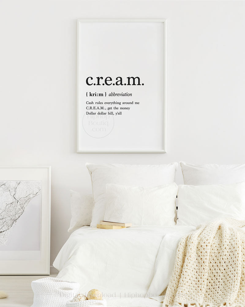 Cream Rap Definition Poster – HiphopBoutiq