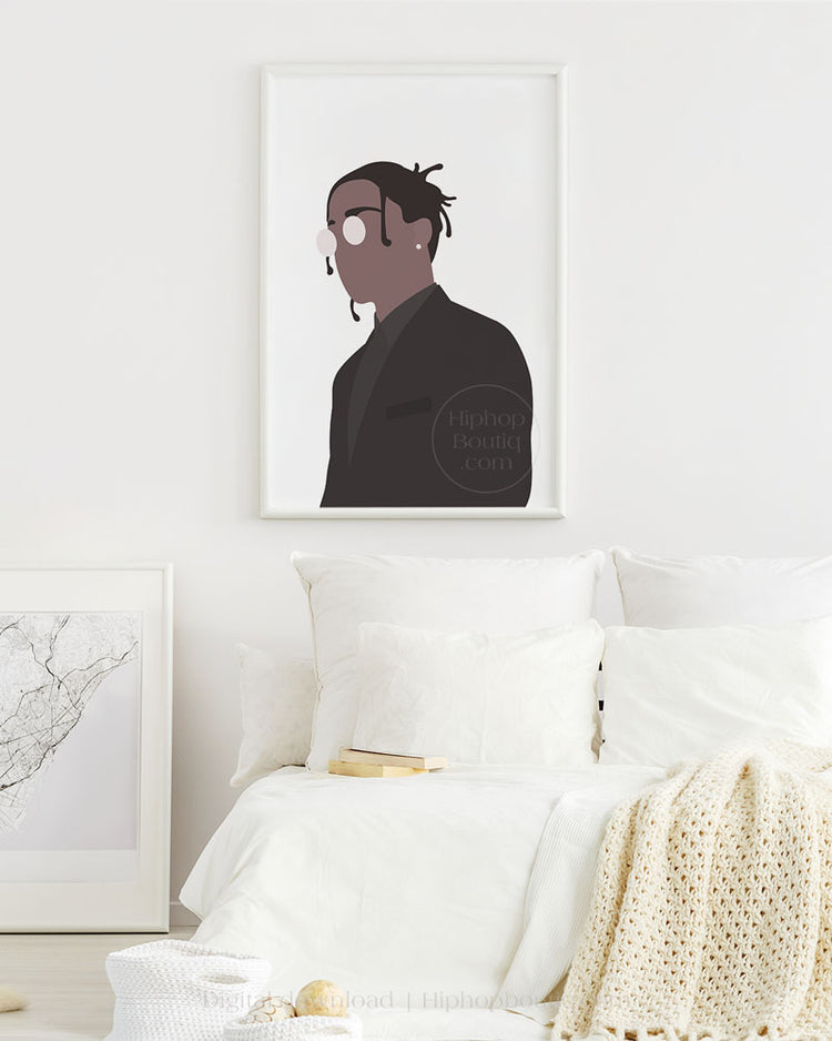 Rapper Portrait Printable Poster – HiphopBoutiq
