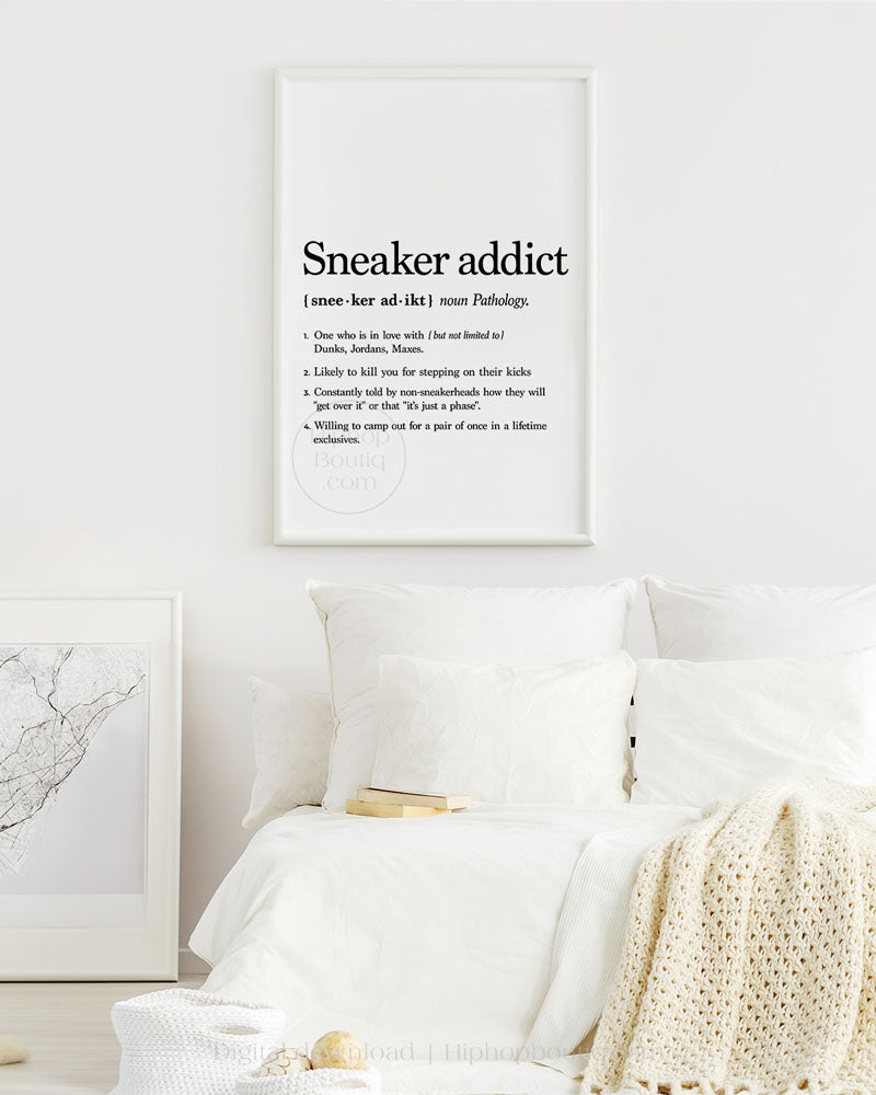 Sneaker Addict Definition Poster – HiphopBoutiq